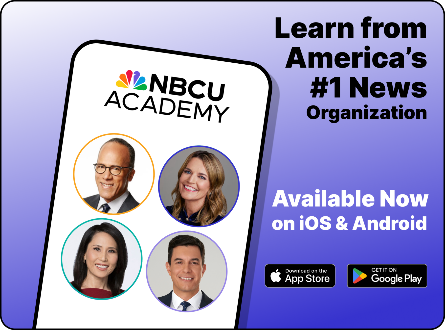 Download the NBCU Academy App for iPhone, iPad and Android