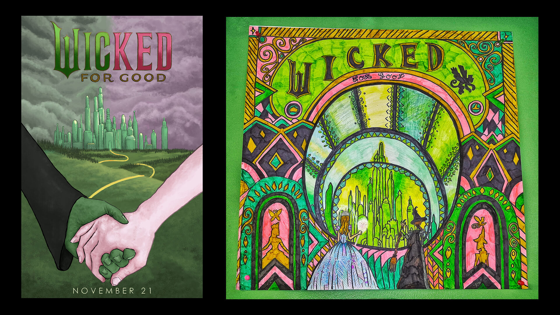 Meet the Winners of the 'Wicked: For Good' Poster Contest